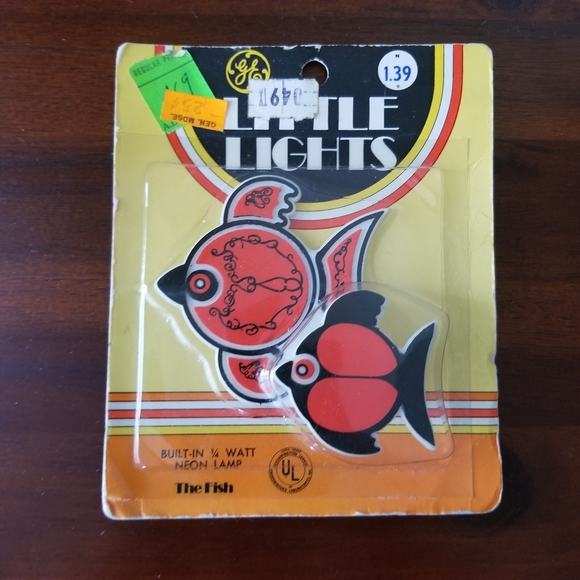 GE | Other | Rare Vintage Fish Ge Neon Plugin Night Guide Light ...